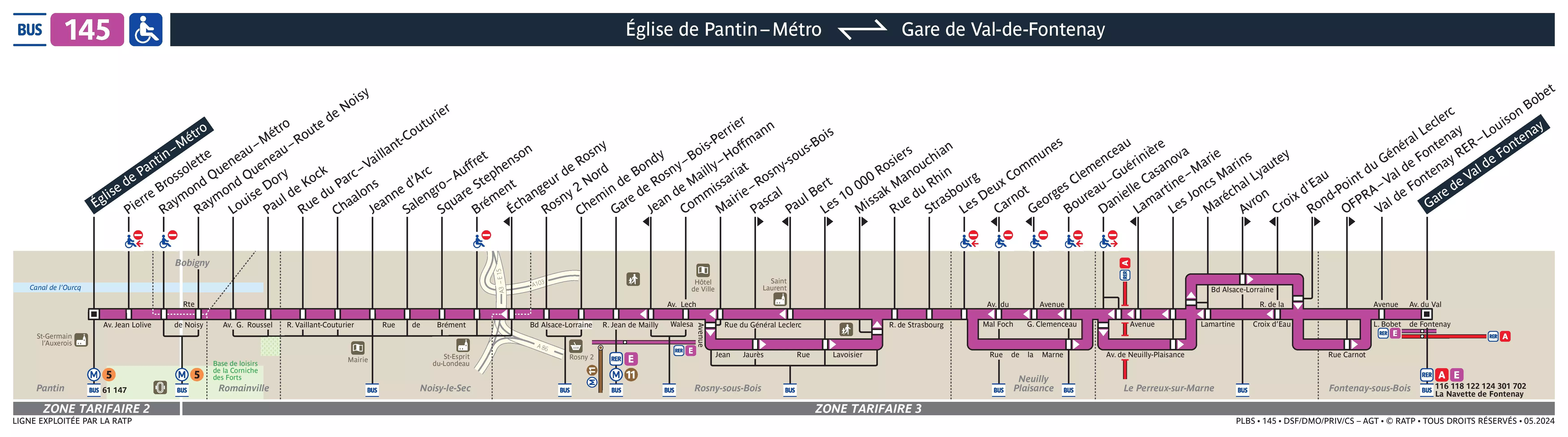 Actualités - Prolongement métro 11 : remaniement des lignes 116 et 145 ...